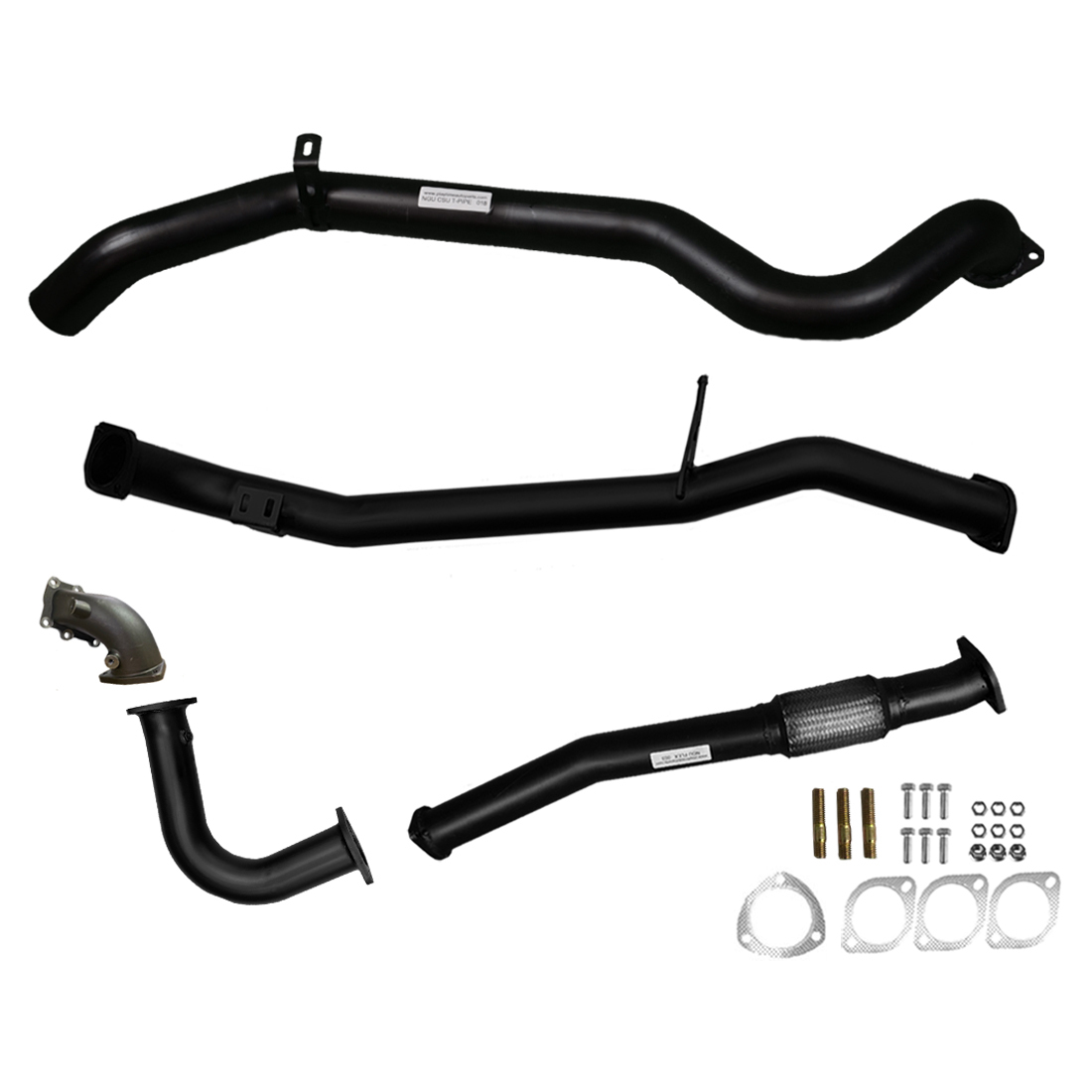 Nissan GU Patrol Exhaust 4.2L Coil Spring Ute 3" Turbo Back Dump Pipe ...