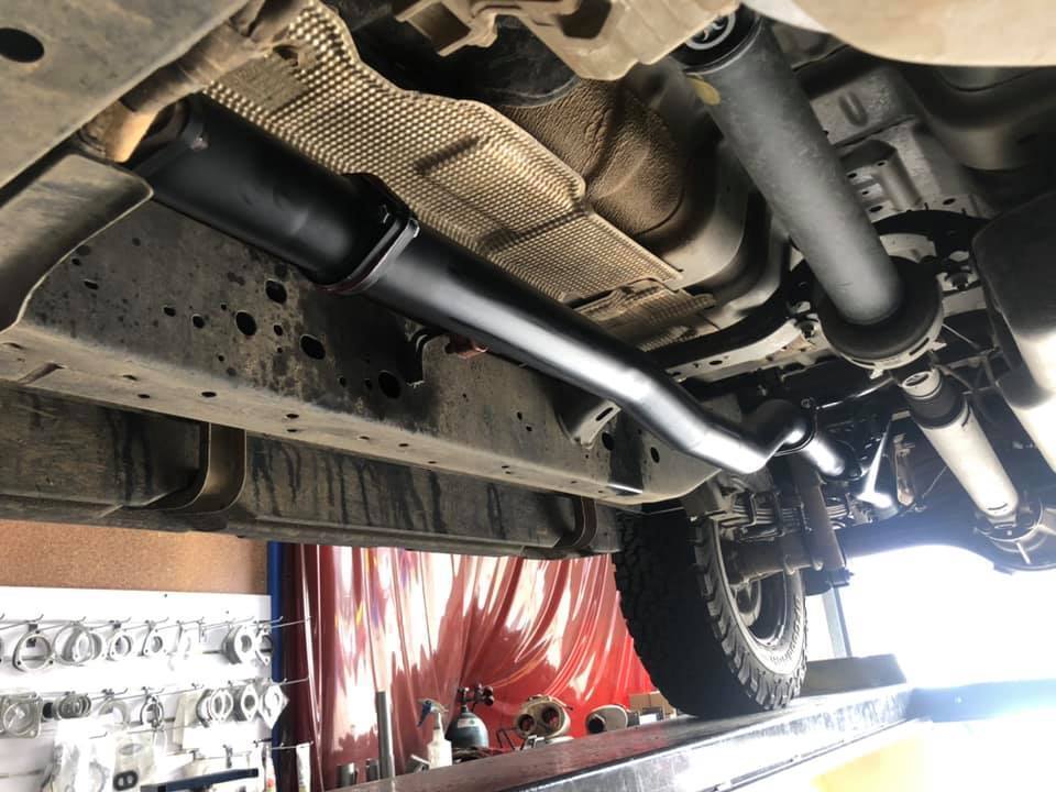 Ford Ranger Exhaust PX3 2.0L 3" DPF Back Pipe Only Black Aluminised Steel