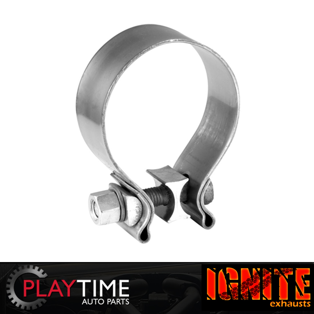 Accuseal 3" 76mm Exhaust Pipe Heavy Duty Clamp | Playtime Exhausts