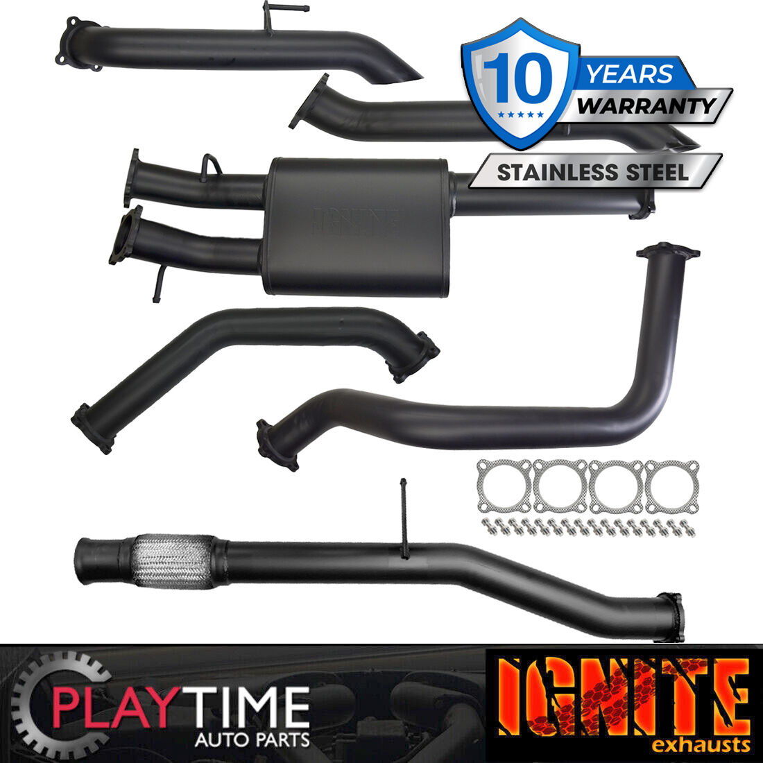 Chevrolet Silverado 1500 Exhaust ZR2 EcoTec3 6.2L V8 Cat Back Single 3. ...