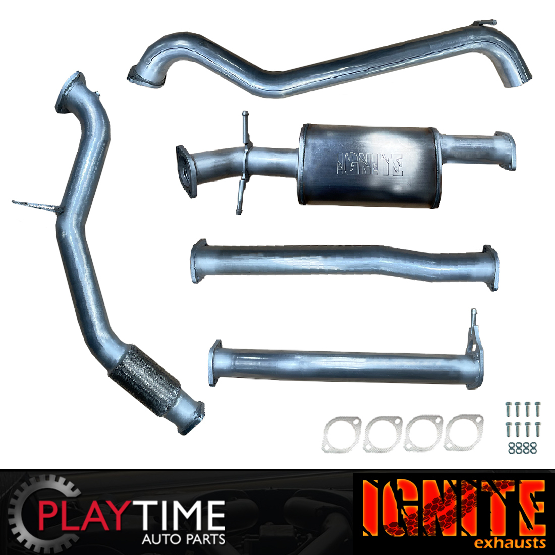 Ford PX Ranger Exhaust 2.2L 3" Turbo Back No Cat With Muffler Raw ...