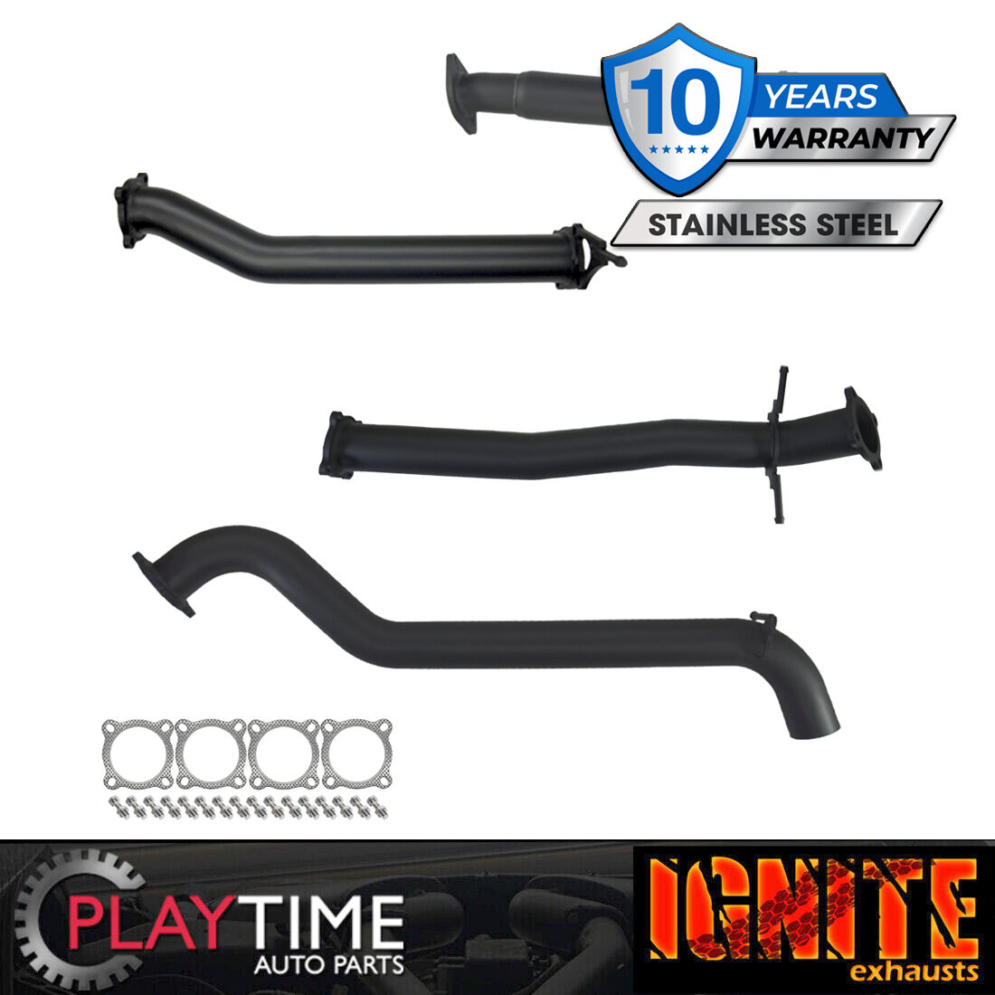 Ford Ranger Exhaust PX3 2.0L 3" DPF Back Pipe Only 409 Stainless Steel