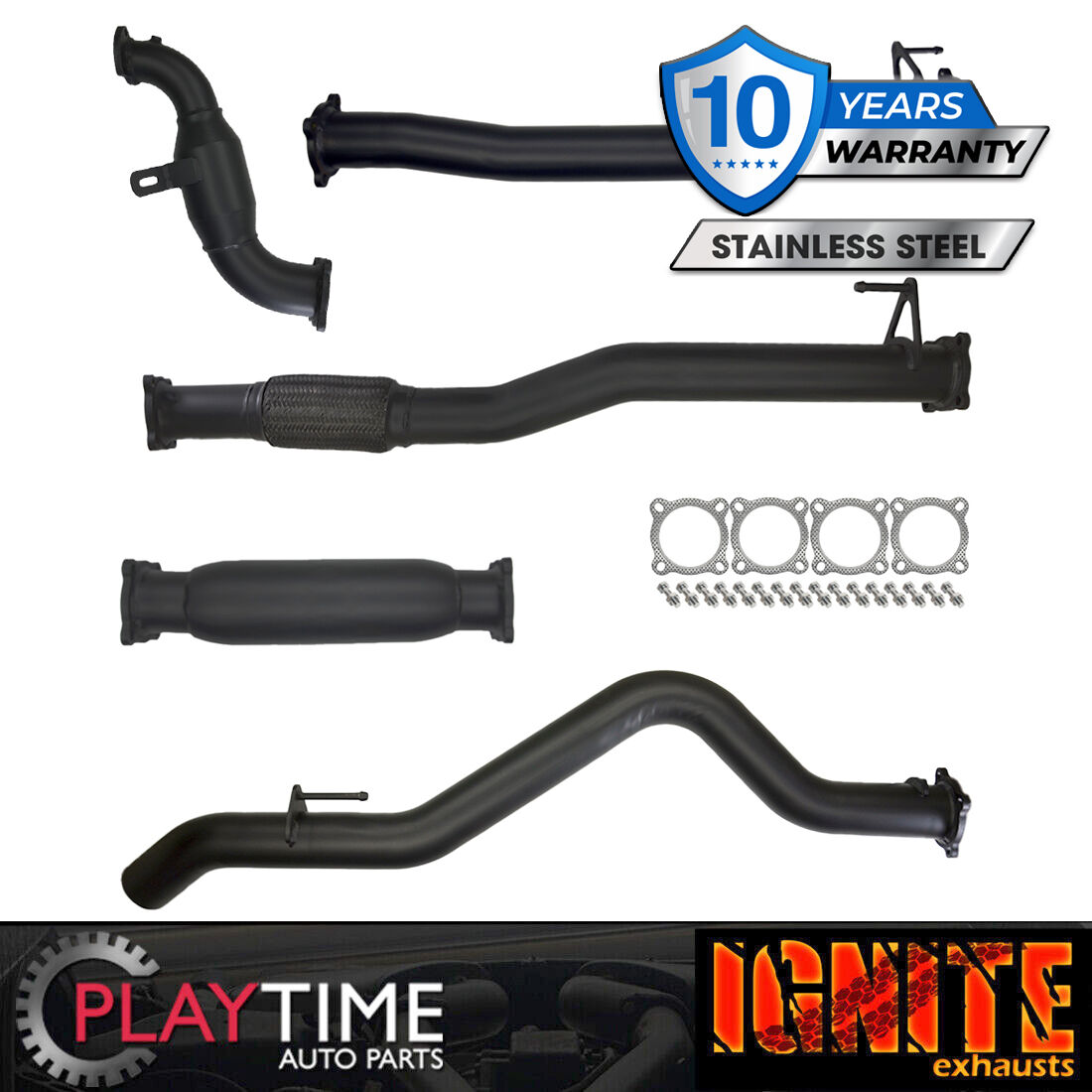 Holden RG Colorado Exhaust 2.8L 3" Turbo Back Cat & Hotdog 409 ...