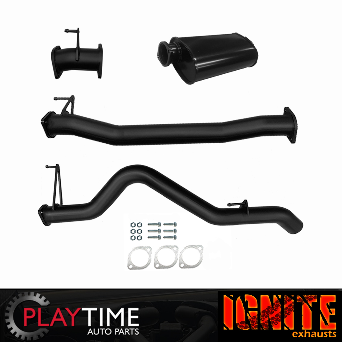 Holden RG Colorado Exhaust 2.8L 3" DPF Back With Muffler Black ...