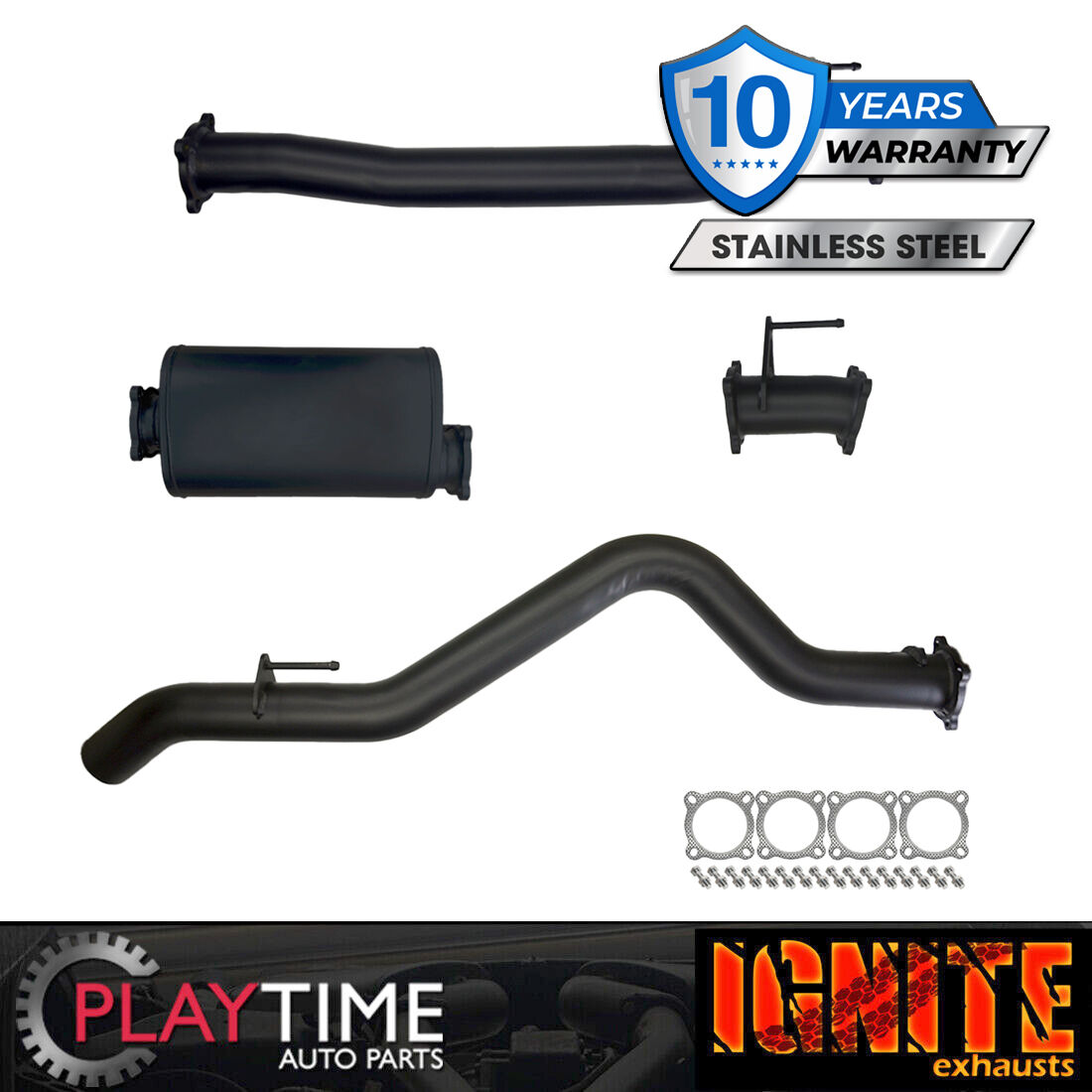 Holden RG Colorado Exhaust 2.8L 3" DPF Back With Muffler 409 Stainless ...