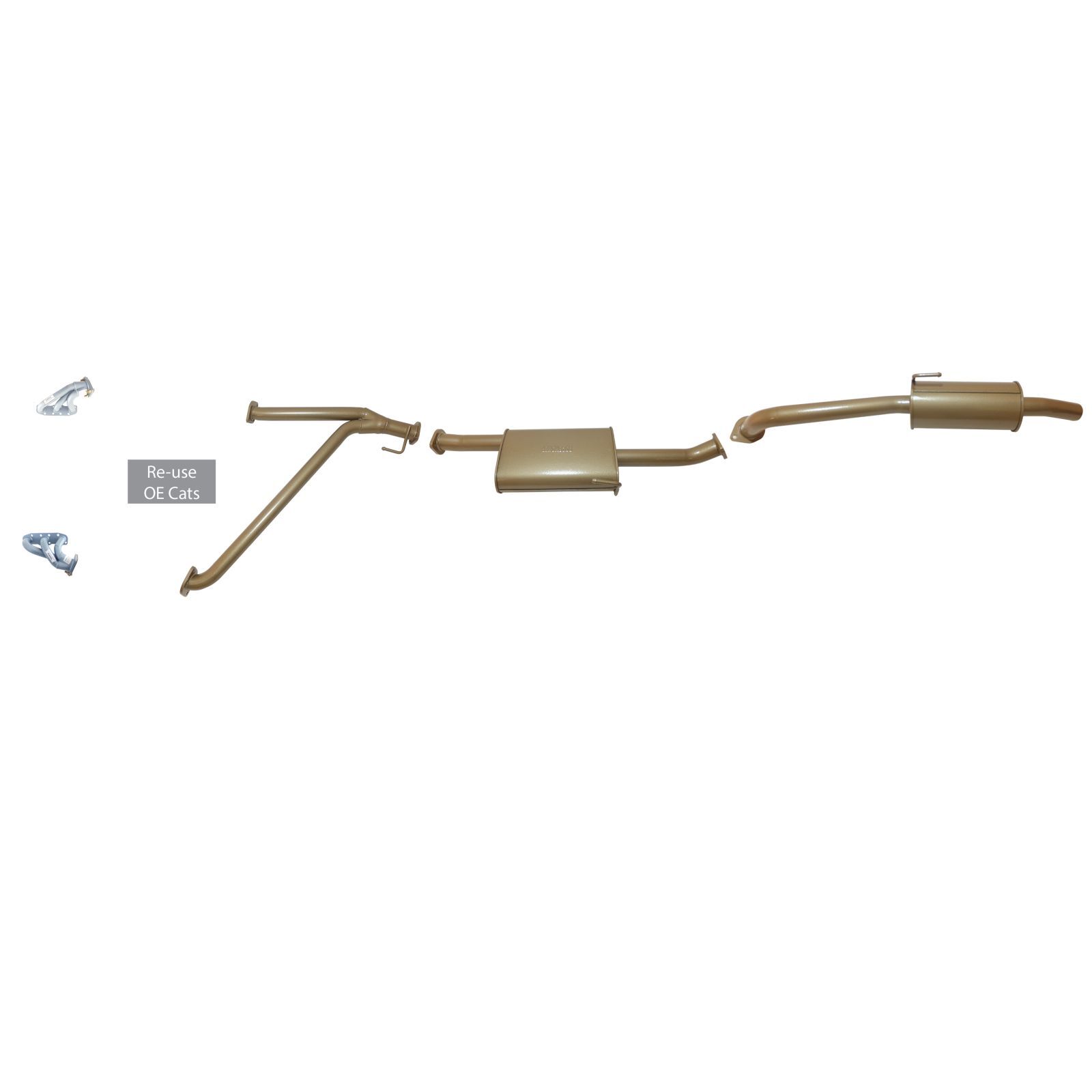 Mitsubishi Triton MQ 2.4L TD 2015 to present. King Brown Single 3" DPF ...