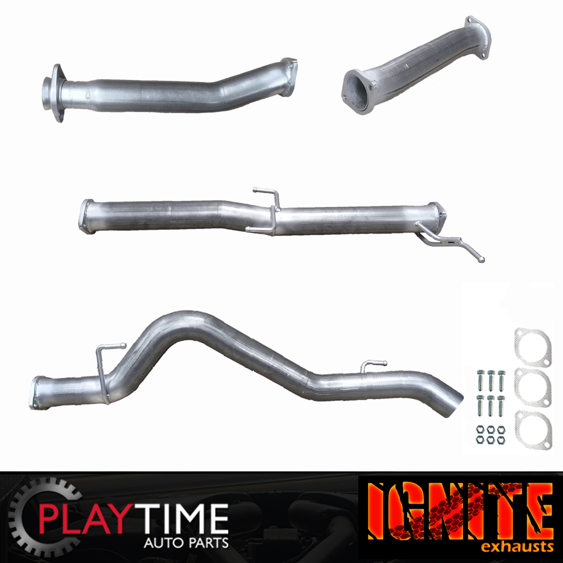 Mitsubishi MQ Triton Exhaust 2.4L 3" DPF Back With Pipe Only Raw ...