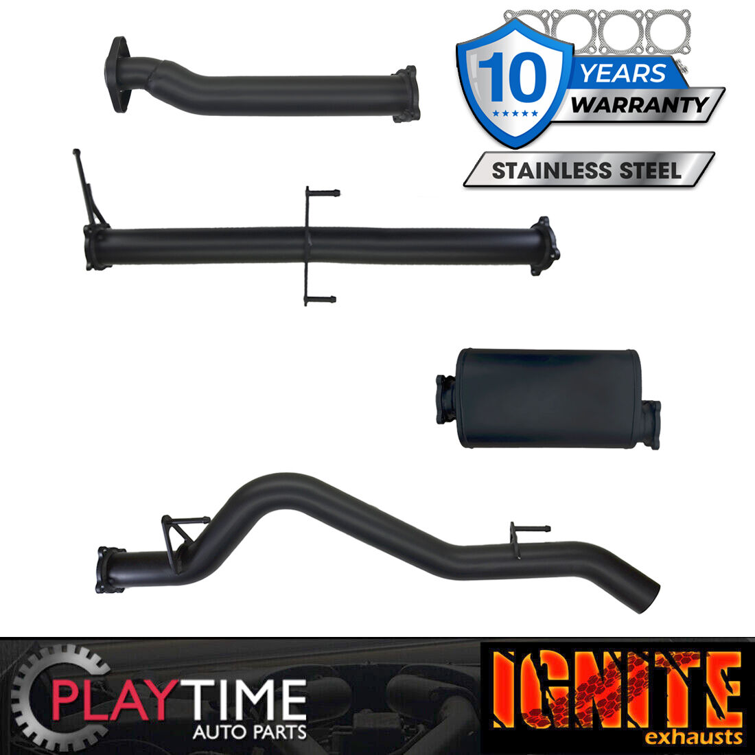 Mitsubishi MR Triton Exhaust 2.4L 3" DPF Back With Muffler 409 ...