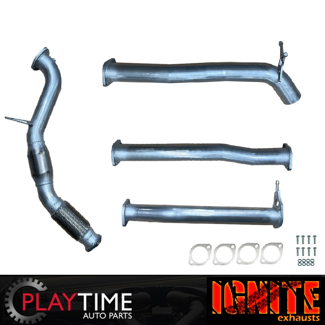 Mazda BT50 Exhaust 2.2L 3" Turbo Back Cat/Diff Pipe Raw Aluminised Steel