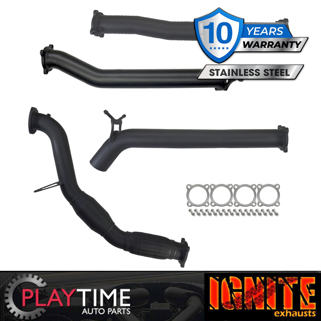 Mazda BT50 Exhaust 3.2L 3" Turbo Back Cat & Diff Pipe 409 Stainless Steel