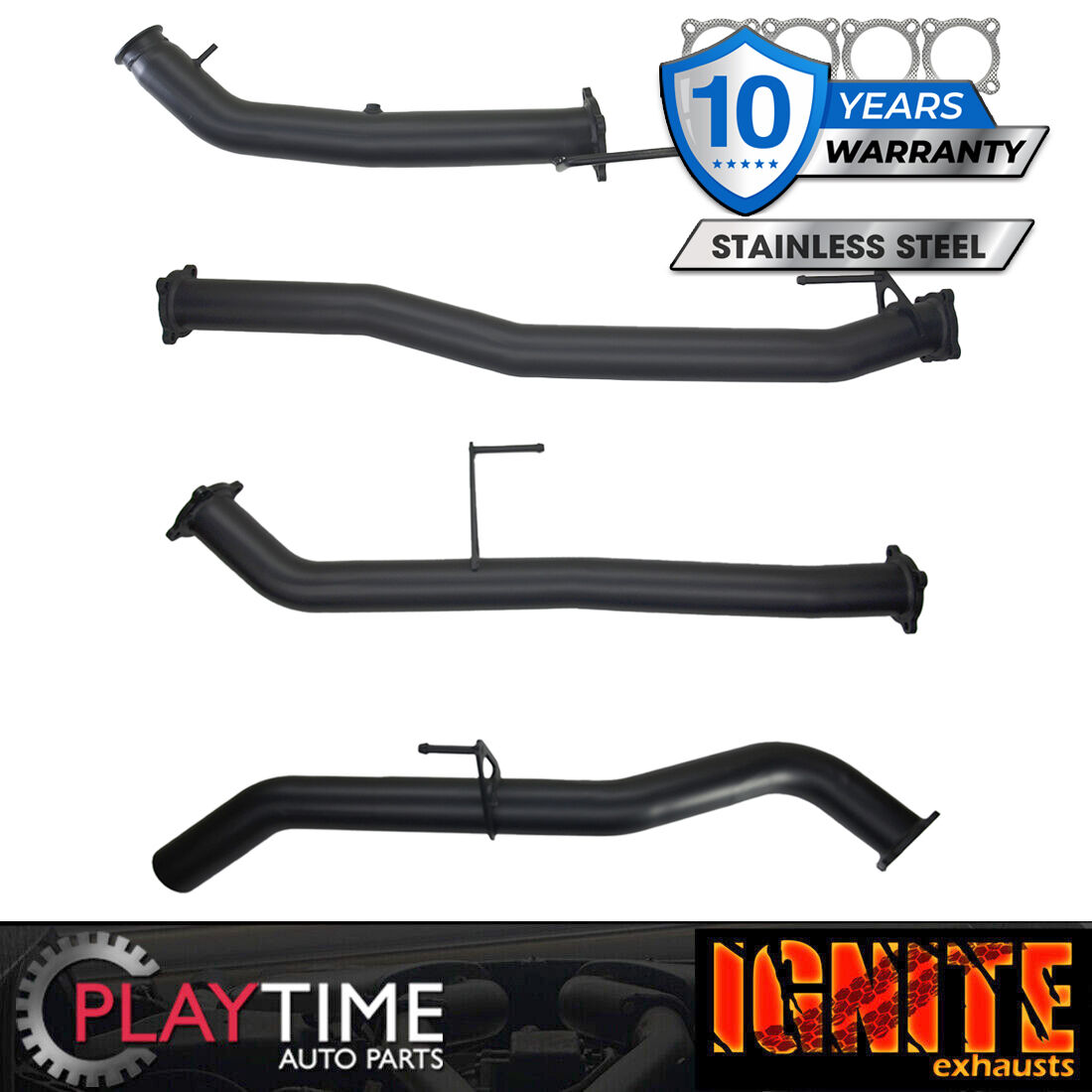Nissan D23 Navara Exhaust Series 5 NP300 3" Turbo Back with Straight ...
