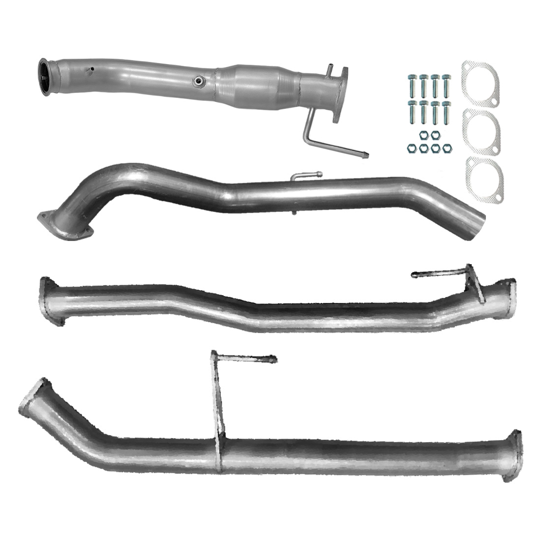 Nissan D23 Navara Exhaust Series 5 NP300 3" Turbo Back Cat & Straight ...