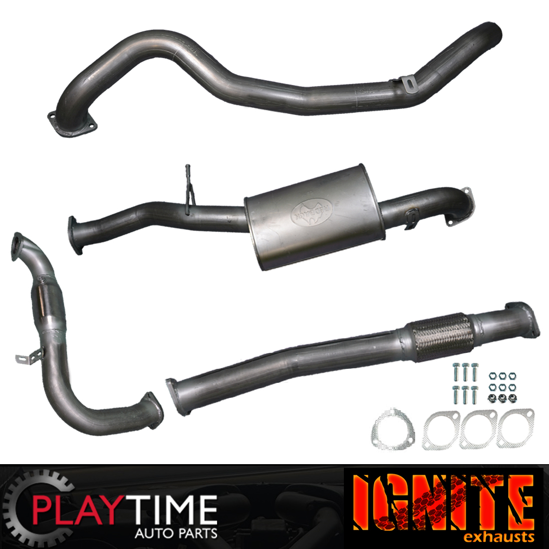 Redefine your GU Patrol's exhaust note with our 3" Turbo Back Cat ...