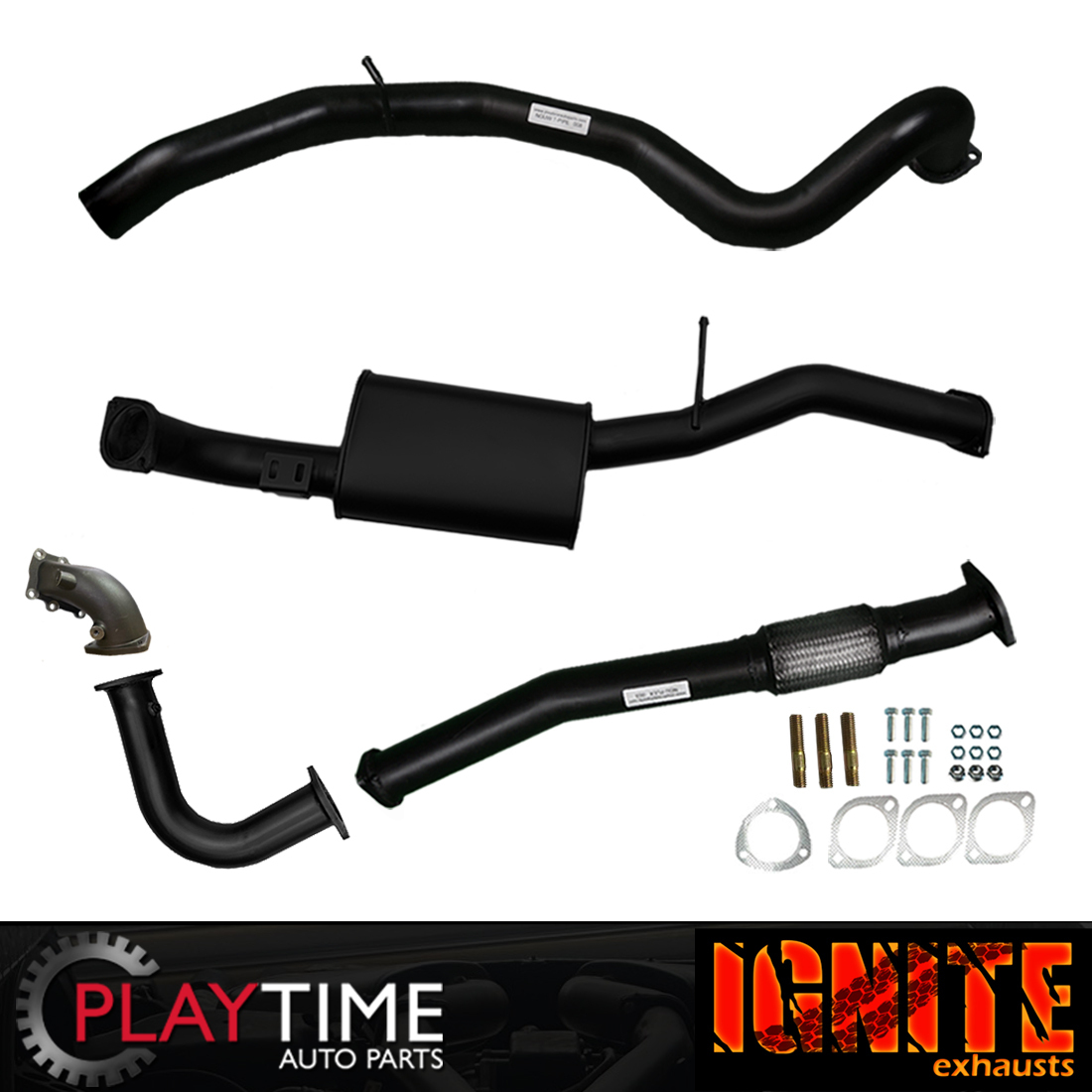 Nissan GU Patrol Exhaust 4.2L Turbo Diesel Wagon 3" Turbo Back Dump ...
