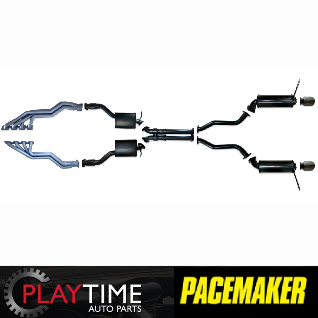 Jeep Grand Cherokee WK2 “SRT” 6.4L Hemi V8 3” Pacemaker Exhaust System ...