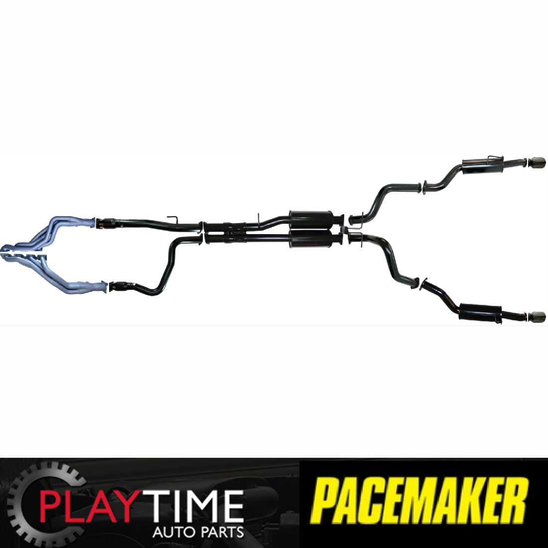 DT TRX Ram 1500 3" Pacemaker Headers and Cats and Full Exhaust System ...