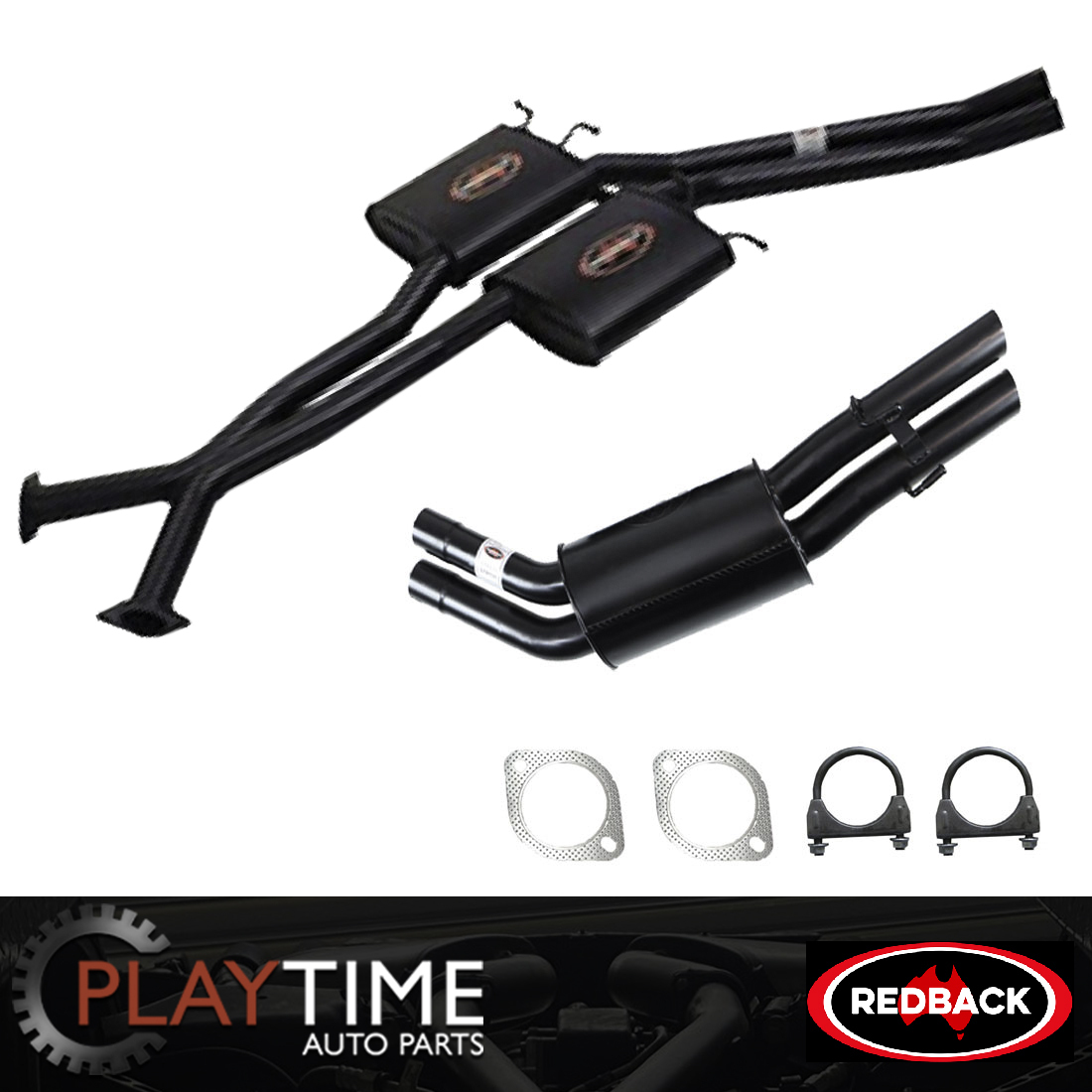 VT-VZ Commodore 2.5" Redback Dual Exhaust System (Sedan) | Playtime