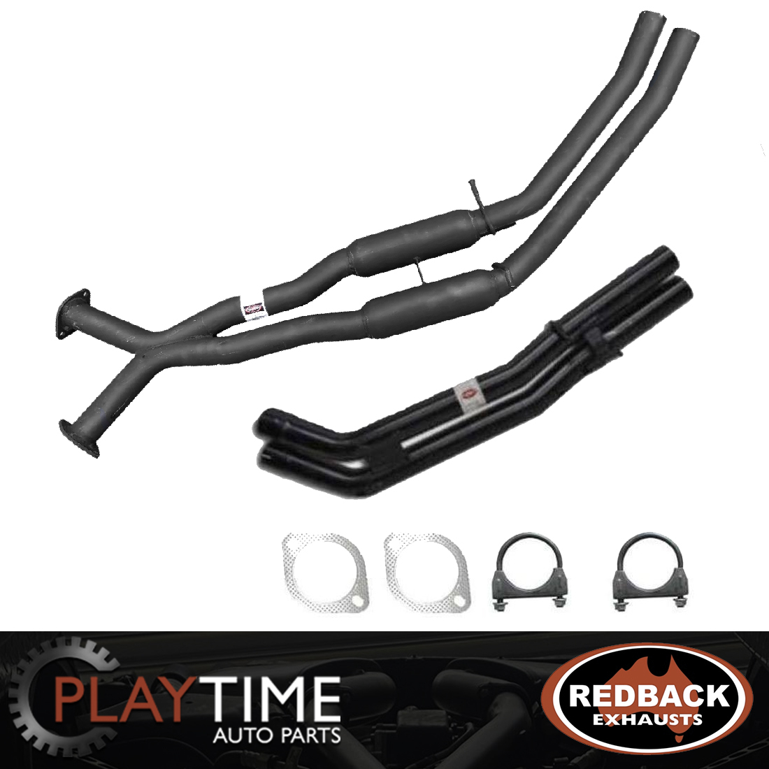 VT-VZ Commodore 2.5" Redback Dual Rear Pipes (Ute/Wagon) | Playtime