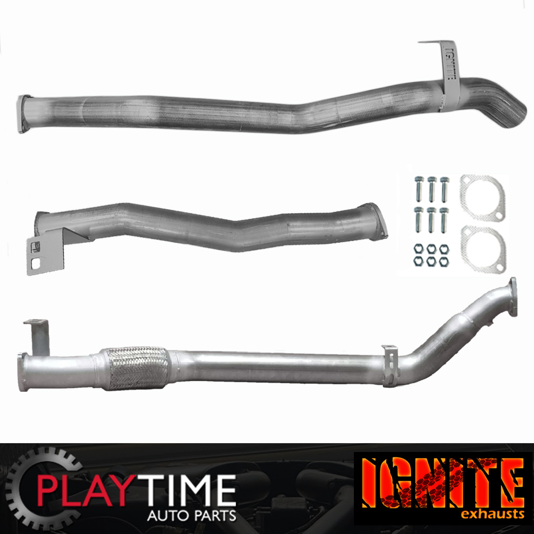 Toyota Landcruiser Exhaust 76 Series V8 Wagon 3" Turbo Back No Cat With ...