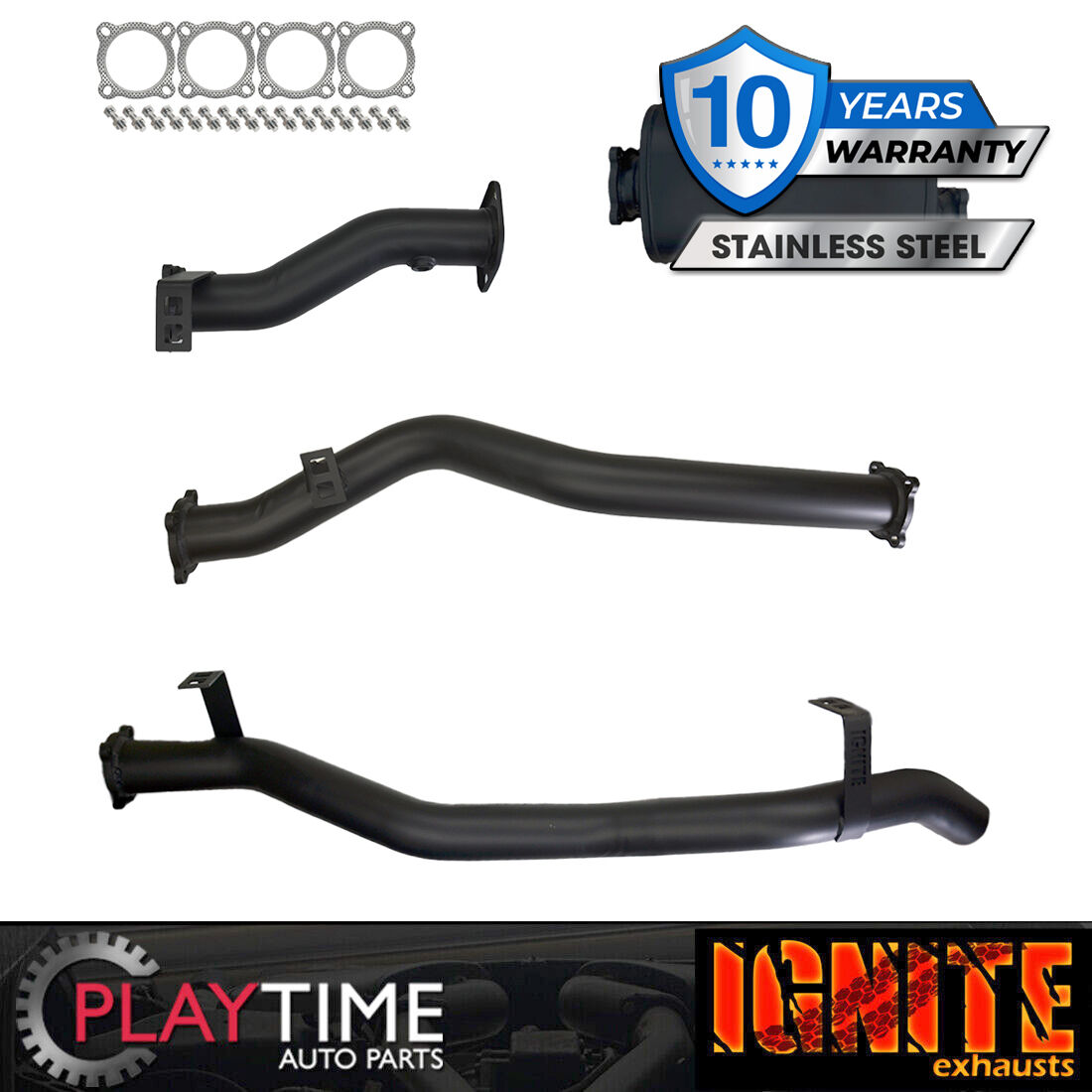 Toyota Landcruiser Exhaust 79 Series V8 S/Cab 3" DPF Back With Muffler ...