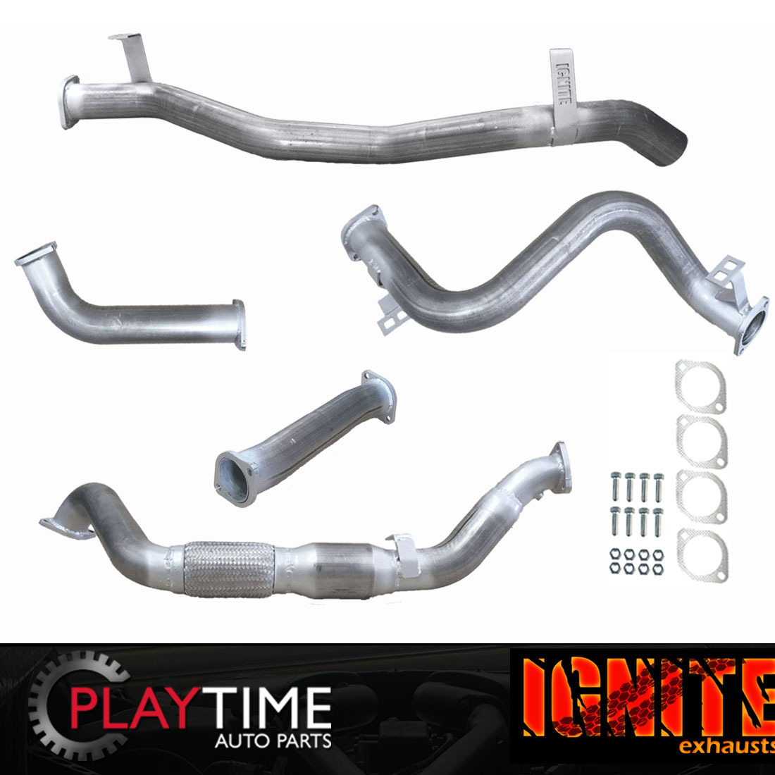 Toyota Landcruiser Exhaust 79 Series V8 S/Cab 3" Turbo Back Cat & Pipe ...