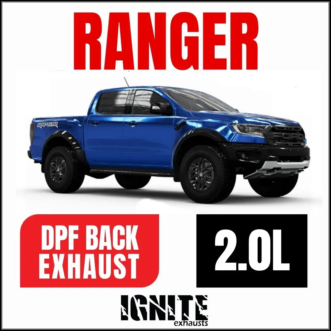 Ford Ranger 2018-2022 Raptor 2L 3" DPF Back Ignite Exhausts